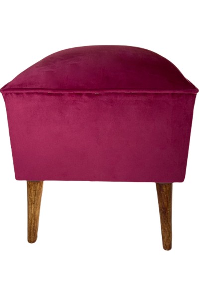 Kargola Gelsin Savica Mürdüm Kare Puf Koltuk