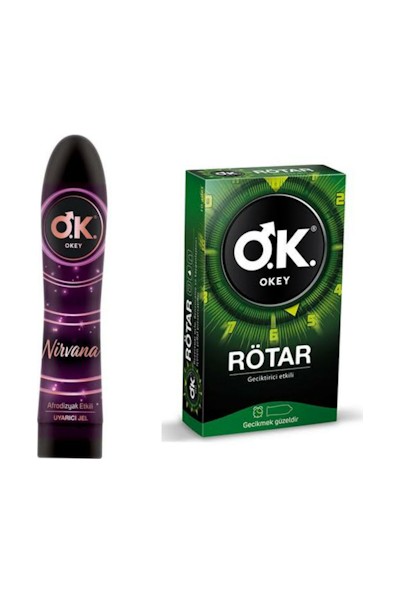 Okey Nirvana Jel 100 ml Okey Rötar 10 Prezervatif Okey Nirvana Jel 100 ml Okey Rötar 10 Prezervatif