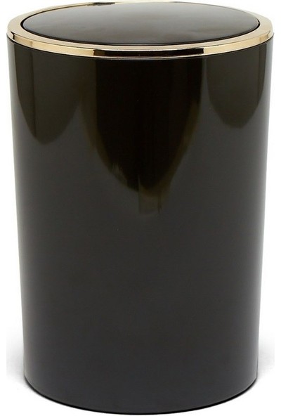 Primanova M-E35-06-A Lenox Çöp Kovası Siyah Altın Çerçeveli Primanova M-E35-06-A Lenox Çöp Kovası Siyah Altın Çerçeveli