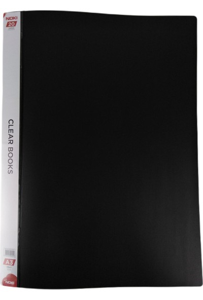 Noki A3 Sunum Dosyası 20 Yaprak Siyah Noki A3 Sunum Dosyası 20 Yaprak Siyah