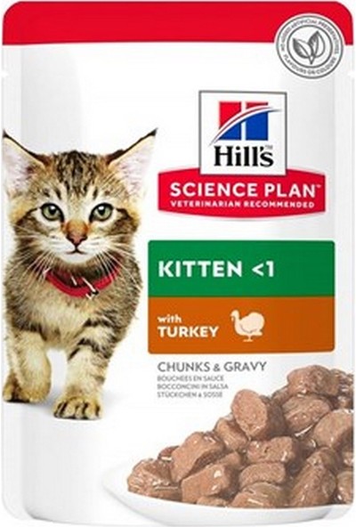 Hills Kitten Yavru Kedi Konservesi Hindili 12 x 85 Gr. ( 12 Li Paket )