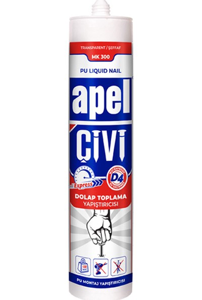 Apel Pu Sıvı Çivi Yapıştırıcı 390 gr Apel Pu Sıvı Çivi Yapıştırıcı 390 gr