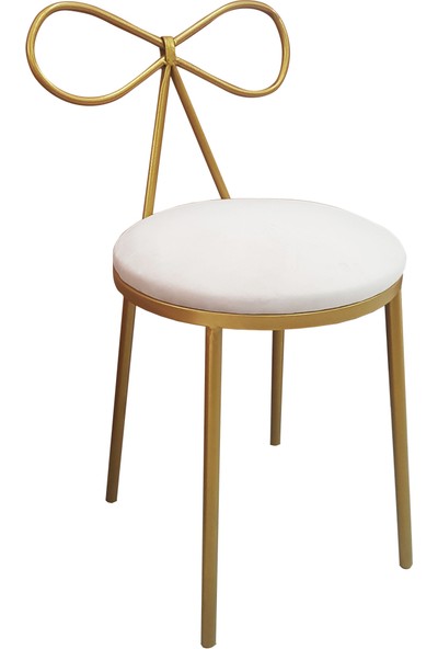 Grande Home Fiyonk Makyaj Sandalyesi Metal Gold Grande Home Fiyonk Makyaj Sandalyesi Metal Gold