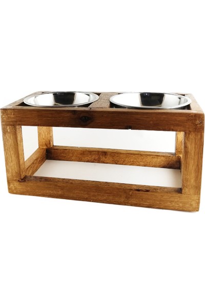 Scdekor Ahşap Köpek Mama ve Su Kabı ( Large ) Scdekor Ahşap Köpek Mama ve Su Kabı ( Large )