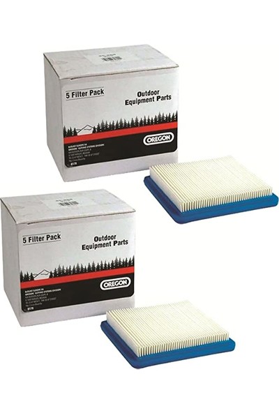 Oregon Çim Biçme Hava Filtresi 5'li Paket Oregon Çim Biçme Hava Filtresi 5'li Paket