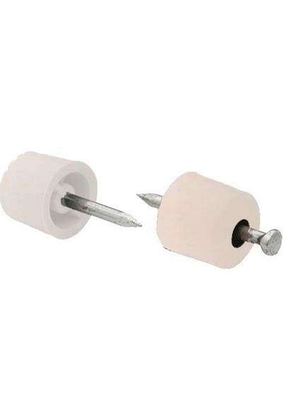 Azm Hırdavat Çivili Raf Pimi 1000 Adet Krem