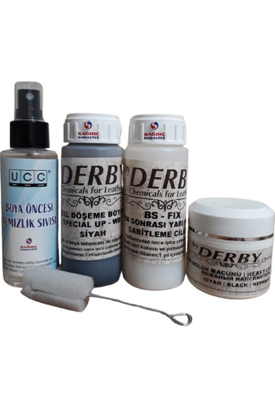Derby Siyah Full Oto Döşeme Koltuk Bakım Boyama Temizleme Tamir Seti Derby Siyah Full Oto Döşeme Koltuk Bakım Boyama Temizleme Tamir Seti