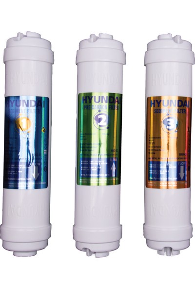 Hyundai Su Arıtma Filtre Seti 3'lü Hyundai Su Arıtma Filtre Seti 3'lü
