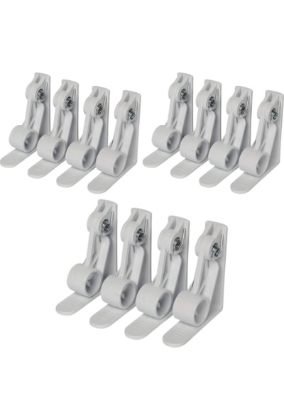 Ihtiyaç Limanı Plastik Masa Mandalı Maşası Yaylı Masa Örtüsü Tutucu 12 Adet