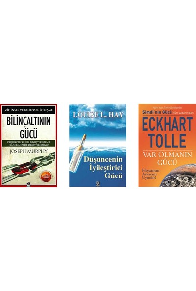 Zihinsel Gelişim 3 Kitap Set (Bilinçaltının Gücü, Düşüncenin Iyileştirici Gücü, Var Olmanın Gücü) Zihinsel Gelişim 3 Kitap Set (Bilinçaltının Gücü, Düşüncenin Iyileştirici Gücü, Var Olmanın Gücü)