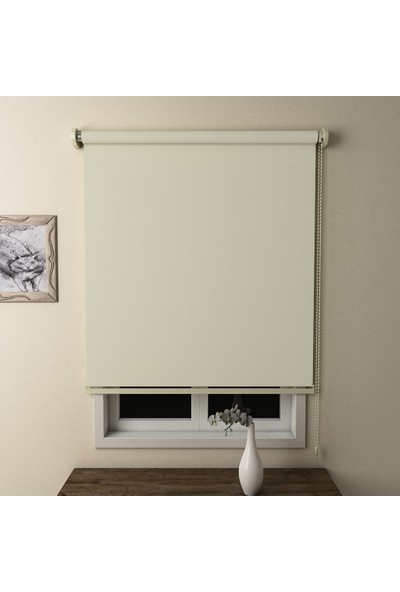 Brillant Passion Düz Stor Perde Krem 200x260CM