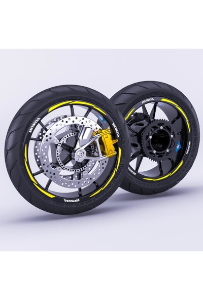 Çınar Extreme Honda Yazılı 3 Parçalı Floresan Sarı Honda PCX 150 Jant Şeridi Sticker Çınar Extreme Honda Yazılı 3 Parçalı Floresan Sarı Honda PCX 150 Jant Şeridi Sticker