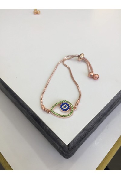 Vipfoni Damla Figürlü Nazarlı Asansörlü Bileklik