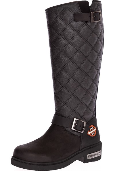 Hammer Jack Siyah Nubuk 4 cm Kadın Çizme