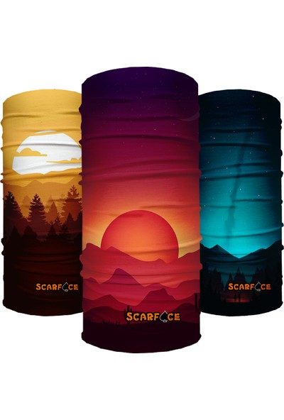 ScarfAce Bandana 3'lü Set Bandana/Buff/Boyunluk/Outdoor - 003 ScarfAce Bandana 3'lü Set Bandana/Buff/Boyunluk/Outdoor - 003
