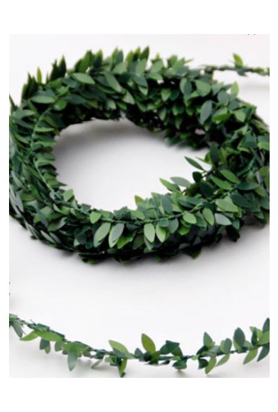 RDT Shopping Tel Yaprak Şerit Yapay Taç Sarmaşık Süs 3 M