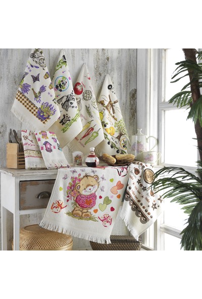 Ladynil 40X60 Pamuk Mutfak Havlusu 8 Lı Set Ladynil 40X60 Pamuk Mutfak Havlusu 8 Lı Set
