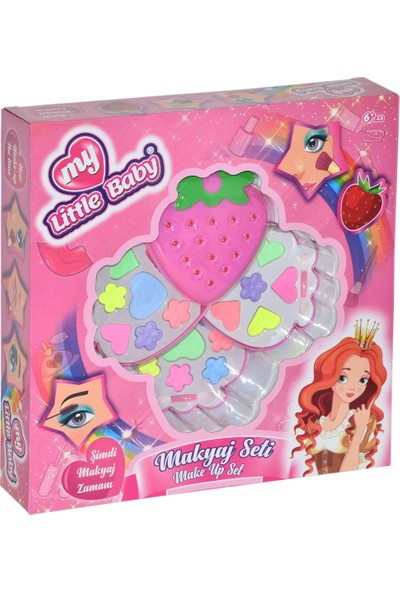 Limon Oyuncak LMN070 Çilek Kutulu Üçlü Makyaj Seti
