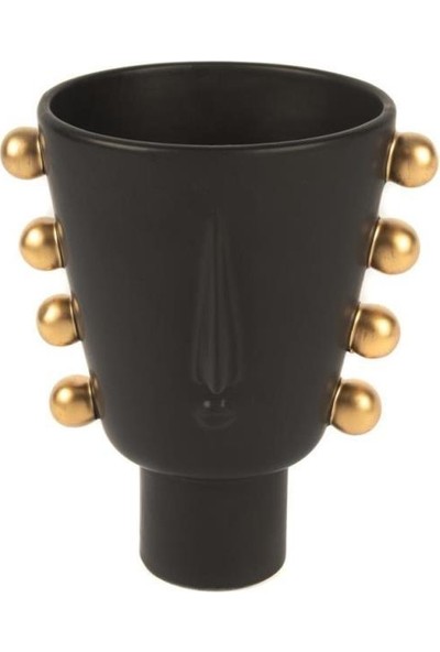 Mikasa Moor Serra Siyah 2li Vazo 19X21 cm