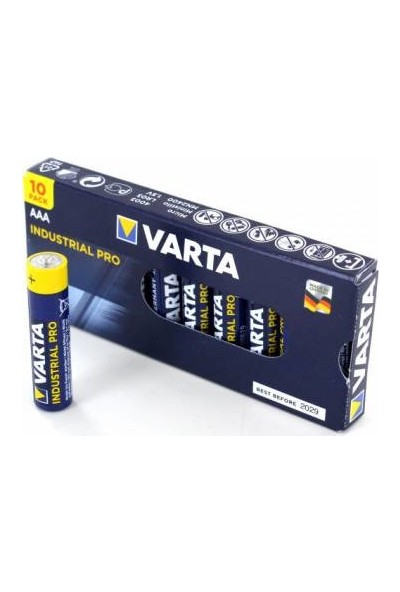 Varta Aaa Industrial Pro Alkalin Pil 10 Adet Varta Aaa Industrial Pro Alkalin Pil 10 Adet