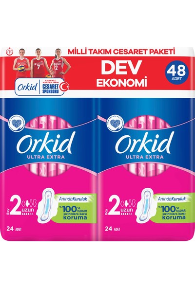 Orkid Ultra Extra Uzun 48'li Cesaret Paketi Orkid Ultra Extra Uzun 48'li Cesaret Paketi
