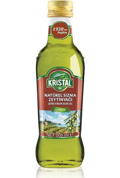 Kristal Natürel Sızma Zeytinyağı DG Cam 500 ML