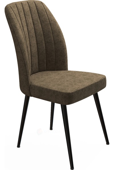 Rovena Riva 4 Adet Geniş Oturum Alanlı Sandalye Siyah Metal Ayaklı Rovena Riva 4 Adet Geniş Oturum Alanlı Sandalye Siyah Metal Ayaklı
