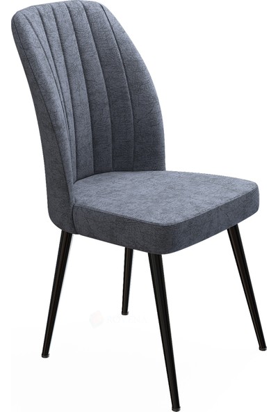 Rovena Riva Geniş Oturum Alanlı Sandalye Siyah Metal Ayaklı Rovena Riva Geniş Oturum Alanlı Sandalye Siyah Metal Ayaklı