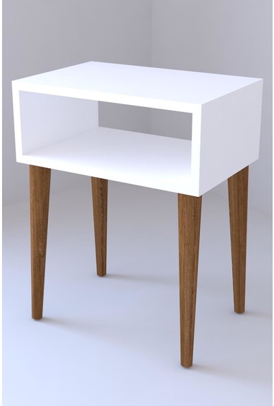 Ersa Wood Retro Komodin Beyaz Ersa Wood Retro Komodin Beyaz