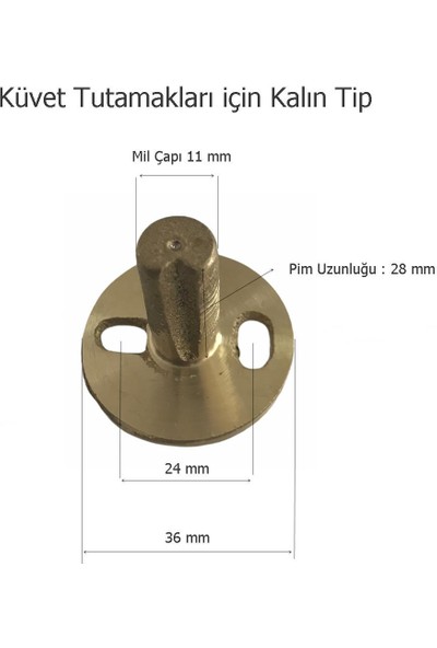 Eym Banyo Aksesuar Montaj Parçası Prinç Malzeme Kalın Tip Kırılmama Garantili