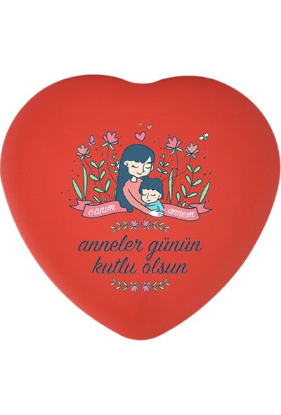 Sonar Anneler Günü Kalp Metal Kutu Sonar Anneler Günü Kalp Metal Kutu