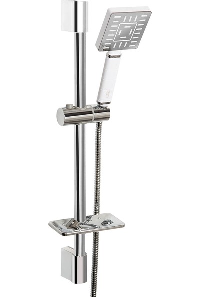 Belinza Story Beyaz Krom Sürgülü Duş Seti BLZRTKSS01