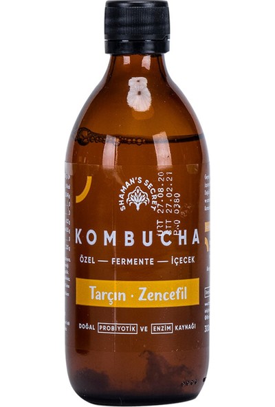 Shaman's Secret Kombucha Tarçın Zencefil 300ML Shaman's Secret Kombucha Tarçın Zencefil 300ML