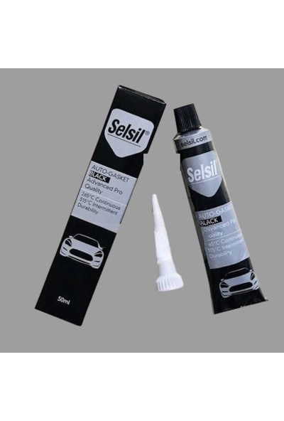 Emay Center Selsil 315° Isıya Dayanıklı Siyah Sıvı Conta Tüp Silikon 50 gr Emay Center Selsil 315° Isıya Dayanıklı Siyah Sıvı Conta Tüp Silikon 50 gr