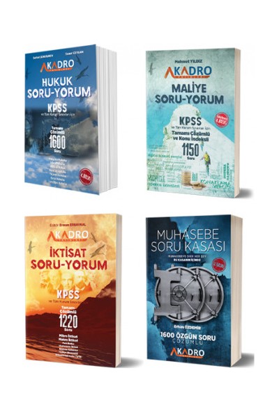 A Kadro Yayınları Soru Yorum Seti - Hukuk - Maliye - Iktisat - Muhasebe A Kadro Yayınları Soru Yorum Seti - Hukuk - Maliye - Iktisat - Muhasebe