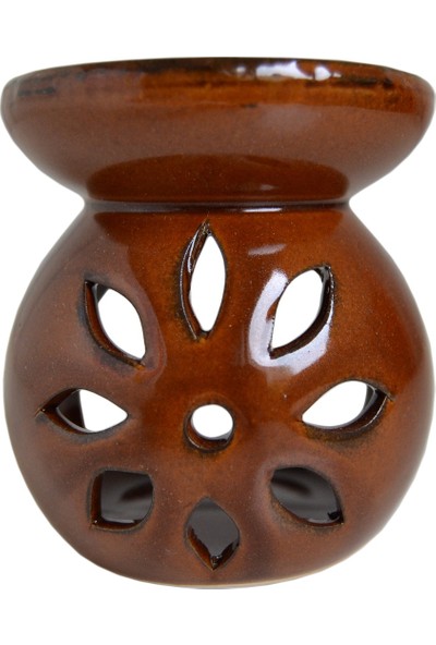 Original Boutique Lotus Çiçeği Desenli Seramik Buhurdanlık Tütsülük Mumluk Kahverengi Original Boutique Lotus Çiçeği Desenli Seramik Buhurdanlık Tütsülük Mumluk Kahverengi