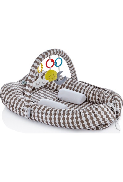 Baby Jem Babyjem Oyuncaklı Anne Baba Yanı Yatağı Balık Desen Baby Jem Babyjem Oyuncaklı Anne Baba Yanı Yatağı Balık Desen