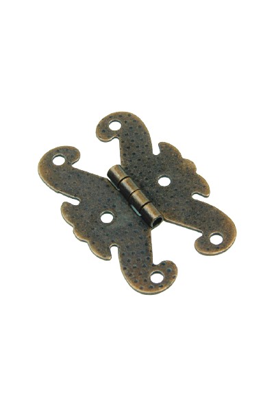 Mavi Tasarım Süslü Kelebek Menteşe Küçük Eskitme 6 Adet