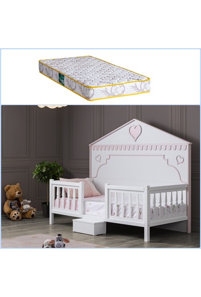 Setay Montessori Yatak, Rosa Montessori Karyola + 1 Adet Comfort Yatak Setay Montessori Yatak, Rosa Montessori Karyola + 1 Adet Comfort Yatak