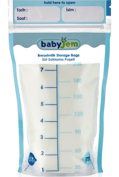 Baby Jem Babyjem Süt Saklama Poşeti Baby Jem Babyjem Süt Saklama Poşeti