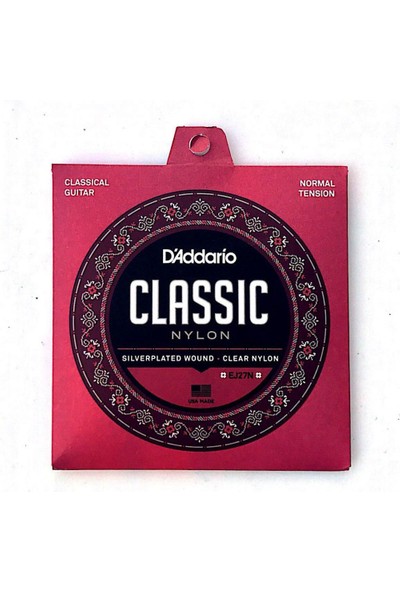 Daddario EJ27N Normal Tension Klasik Gitar Teli Daddario EJ27N Normal Tension Klasik Gitar Teli
