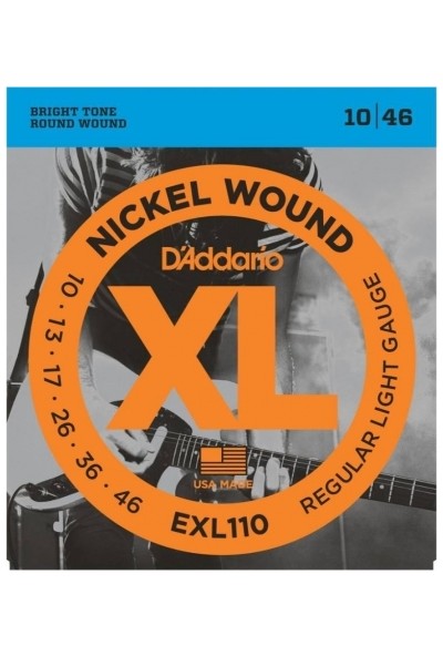 D'addario EXL110 Elektro Gitar Teli (10-46) D'addario EXL110 Elektro Gitar Teli (10-46)