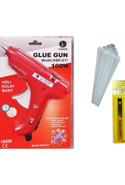 Makro Yapı Sıcak Kalın Mum Silikon Tabancası 100 W