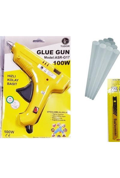 Makro Yapı Sıcak Kalın Mum Silikon Tabancası 100 W