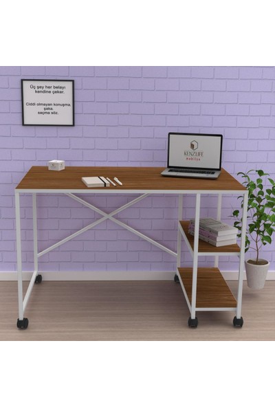 Kenzlife ofis masası miyako 075x090x80 cvzbyz tekerlekli