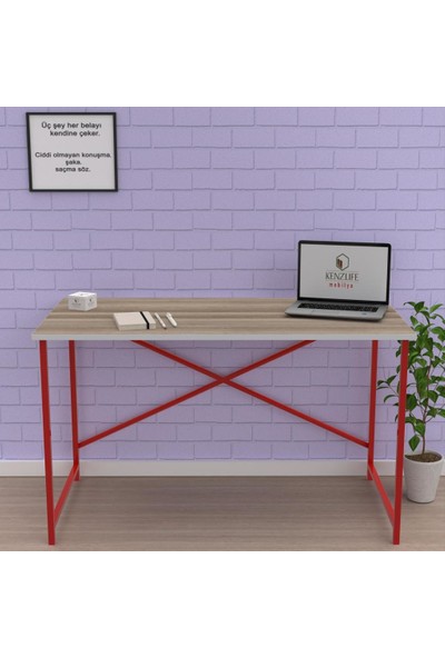 Kenzlife ofis masası sasuke 075x130x60 crdkrm Kenzlife ofis masası sasuke 075x130x60 crdkrm