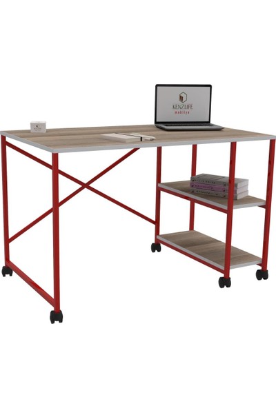 Kenzlife ofis masası miyako 075x150x60 crdkrm tekerlekli Kenzlife ofis masası miyako 075x150x60 crdkrm tekerlekli