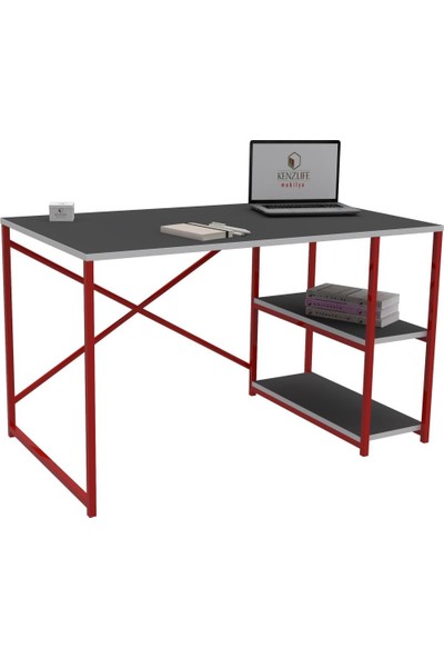 Kenzlife ofis masası natsuki 075x130x60 grikrm