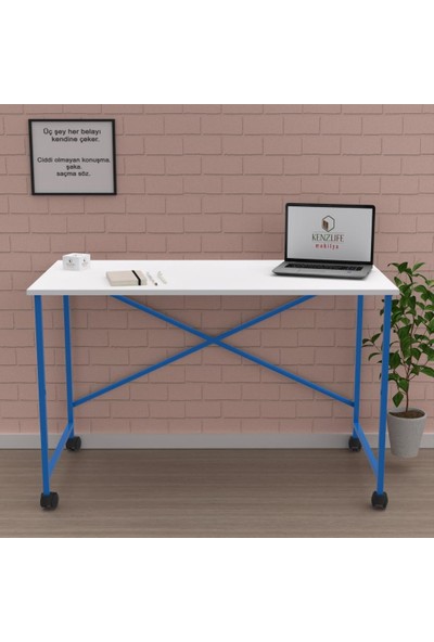 Kenzlife ofis masası momoko 075x150x80 byzmvi tekerlekli Kenzlife ofis masası momoko 075x150x80 byzmvi tekerlekli