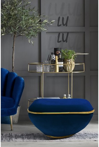 Zem Lulu Blue- Gold Puf